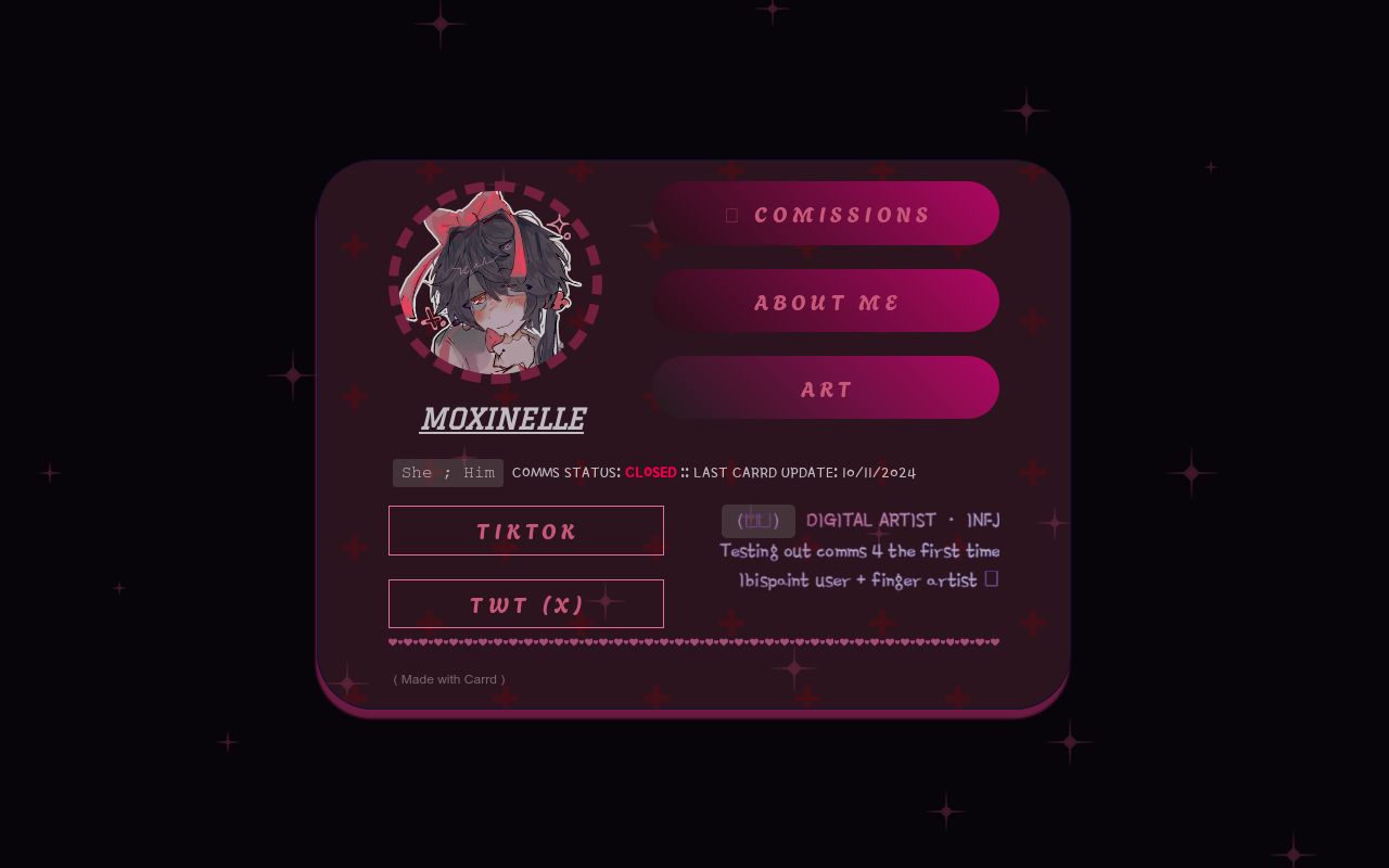 Moxinelle Commission Info